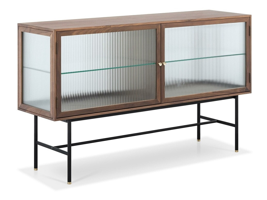 Ormarić Springfield 223 (Orah + Crna) - Namještaj za dnevni boravak ...