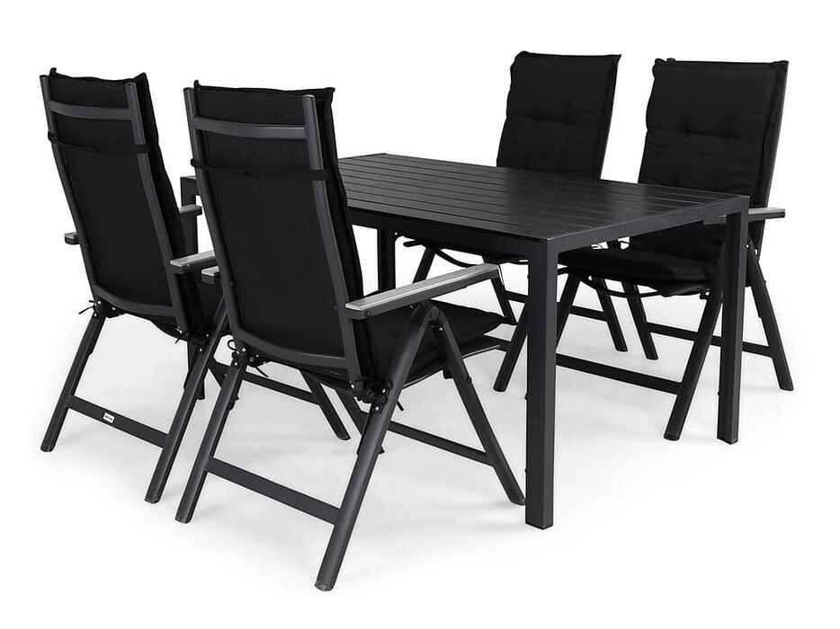 Set stola i stolica Comfort Garden 1451 (Crna) - Vrtni namještaj ...