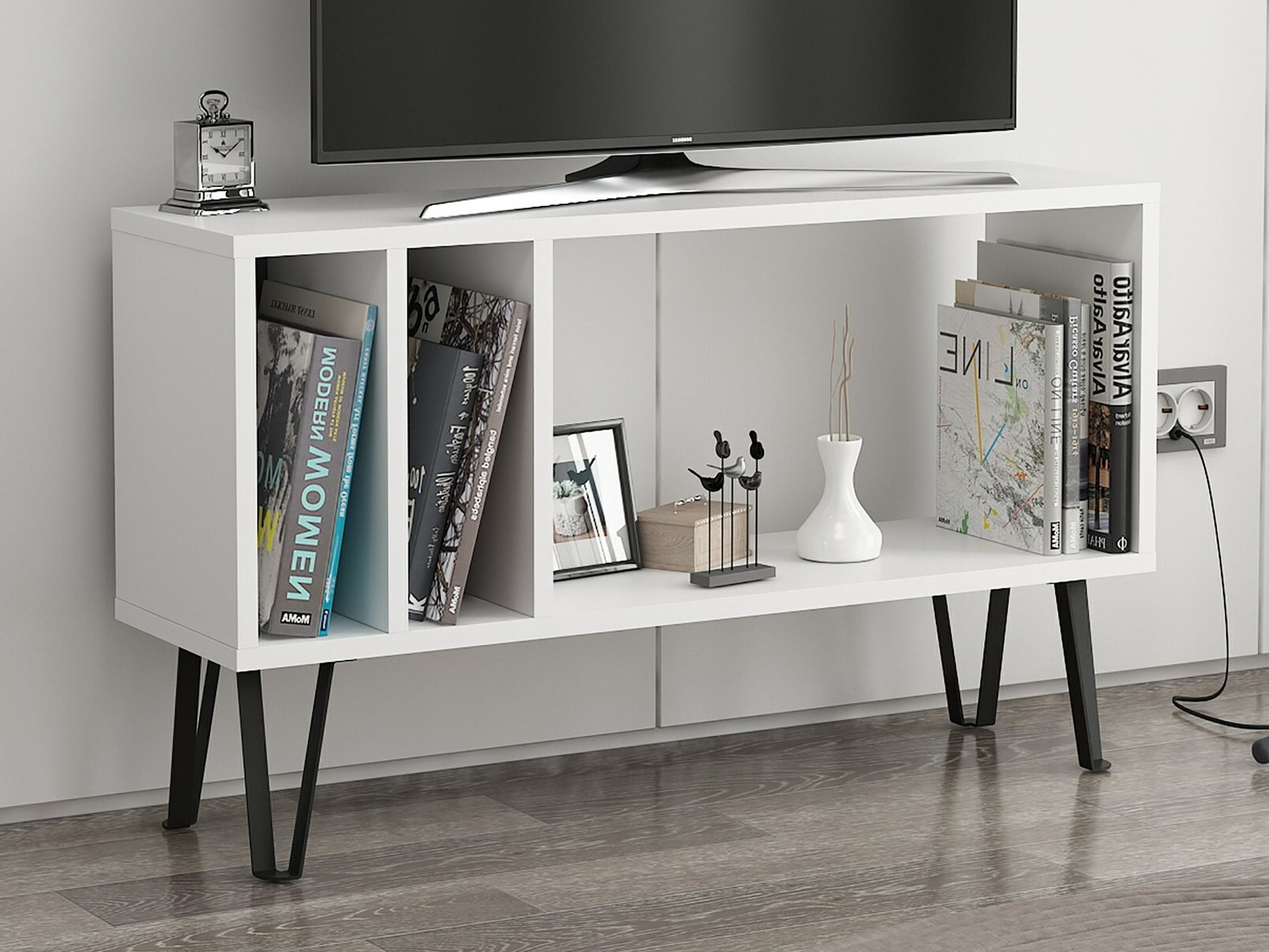 TV stol Kailua 2057 (Bijela + Antracit) - Namještaj za dnevni boravak ...